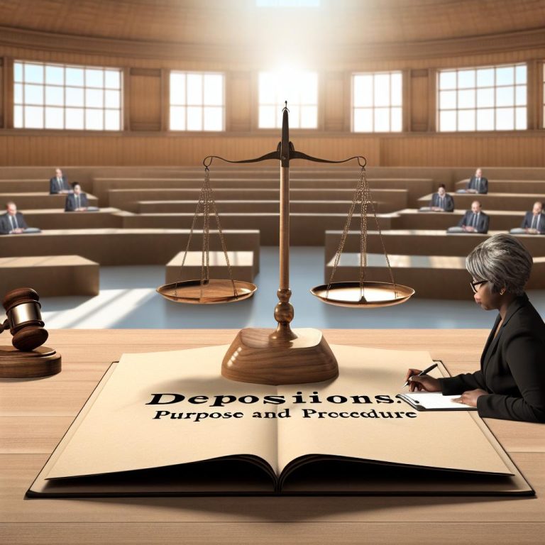 Depositions: Purpose and Procedure