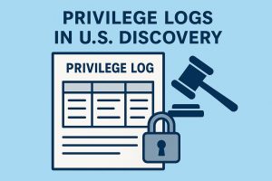 Privilege Logs in U.S. Discovery